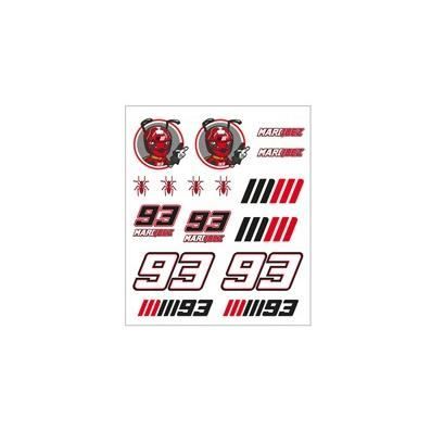 Stickers moyens MM93 - Multicolore - Marc Marquez - MotoGP - Cdiscount Auto