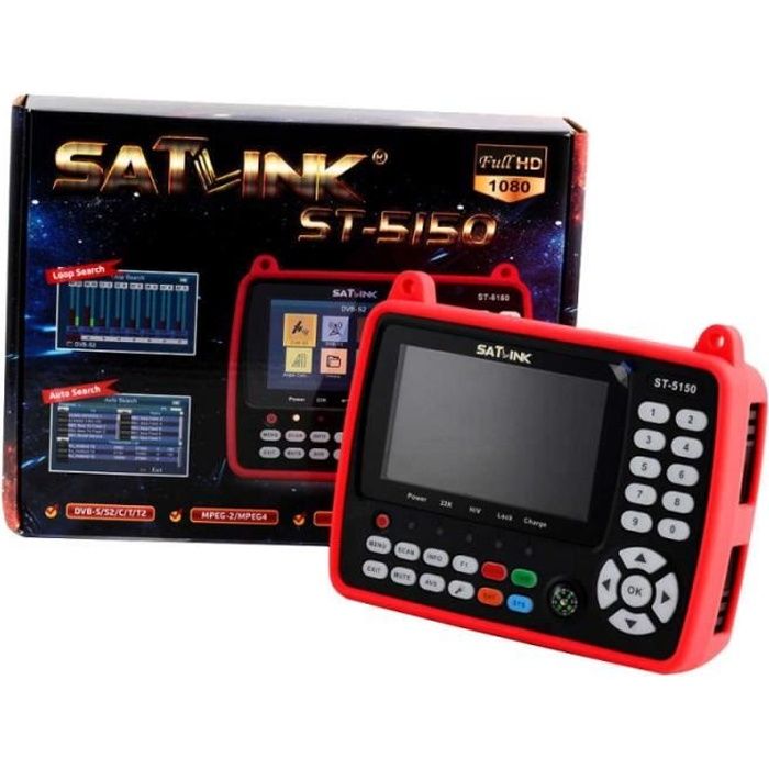 Mesureur de Champ HD Combo - SATLINK - ST5150 - DVB-S2, DVB-T2, DVB-C ...
