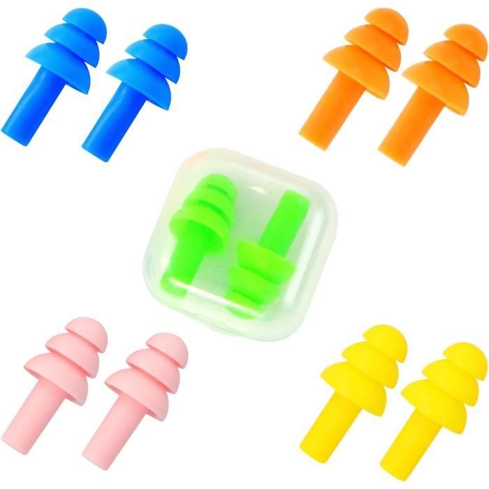 Bouchon D'oreille, 5 Paia Bouchon Oreille Piscine Enfant, Bouchons D ...