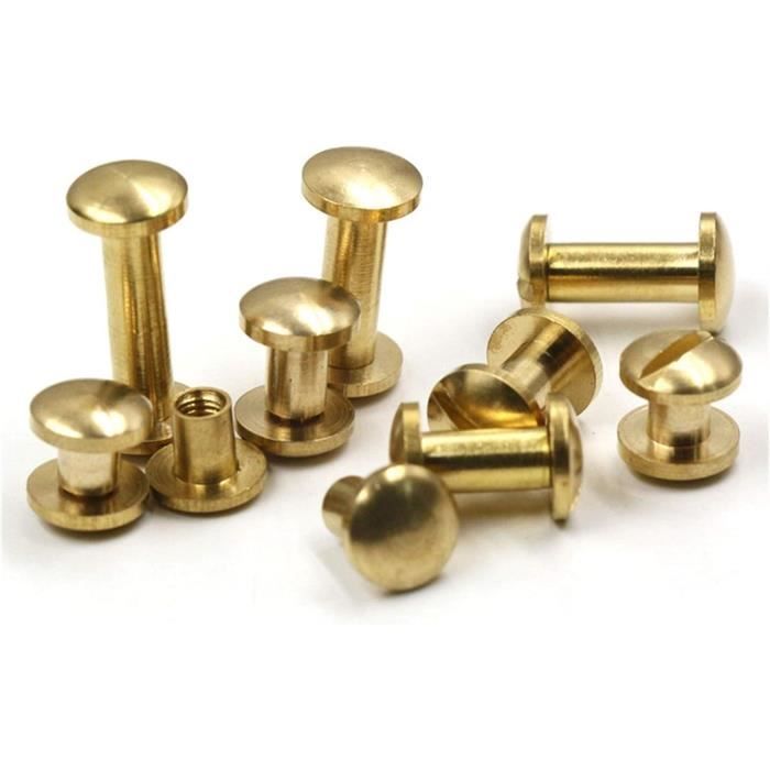 Rivets, Attaches, Vis Boulons, Écrous, Rivet 10 Vis De Reliure En ...
