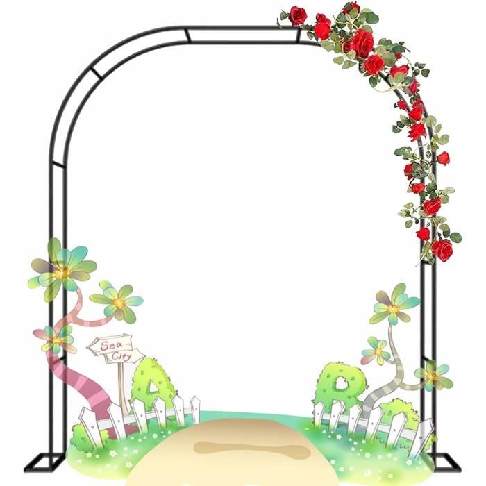 Arche de Jardin Arbor Armature Métallique Largeur 120-350cm - TRAHOO ...