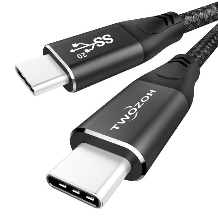 Câble 4K Usb C 100W 3M (All-In-One), Usb 3.2 Gen 2X2 20Gbit-S Transfert ...