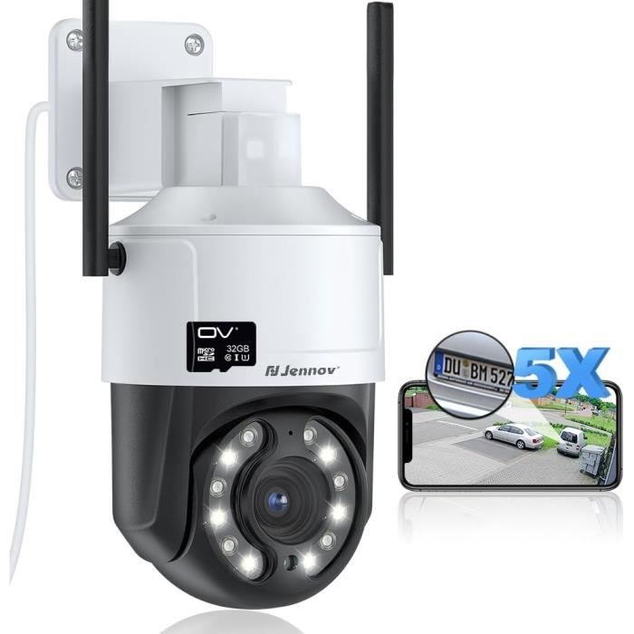 5Mp Caméra Surveillance Wifi Extérieure, 5X Zoom Optique, 2,4Ghz-5Ghz ...