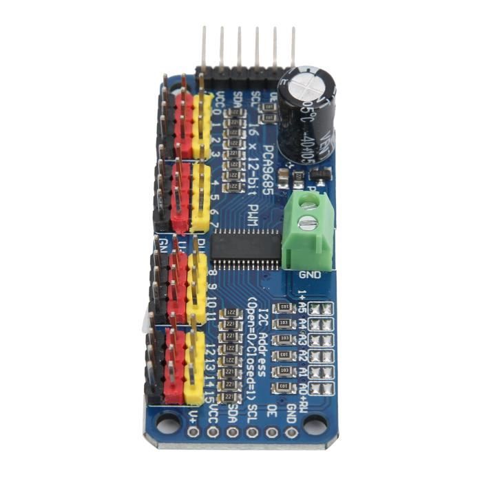 Yosoo Module De Servo Pwm Pwm Servo Driver 16 Canaux Motor Drive Board Module Iic Interface
