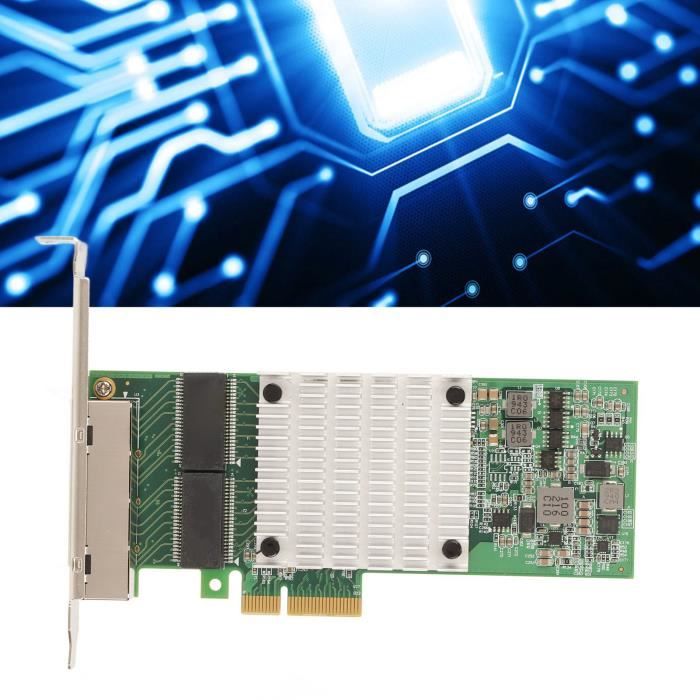Carte Réseau Gigabit 4 Ports Carte Wifi Pciex4 Carte Ethernet Pcie Wifi ...