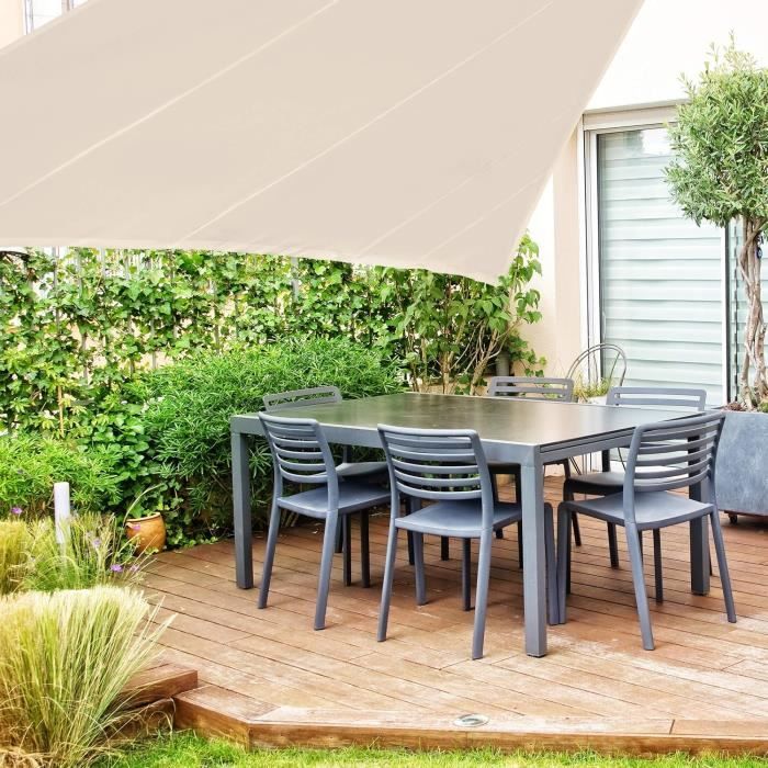 Voile D’Ombrage Triangle Diffuseur D’Ombre Protection Soleil Balcon ...