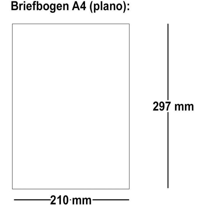 300x A4 Papier - Couleur: Bleu Azur - 210 x 297 mm - 110 g-m² - Papier ...