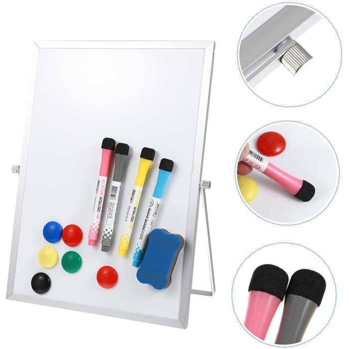 PRETYZOOM 1 Ensemble Magnétique Effaçable à Sec Tableau Blanc Pliable ...