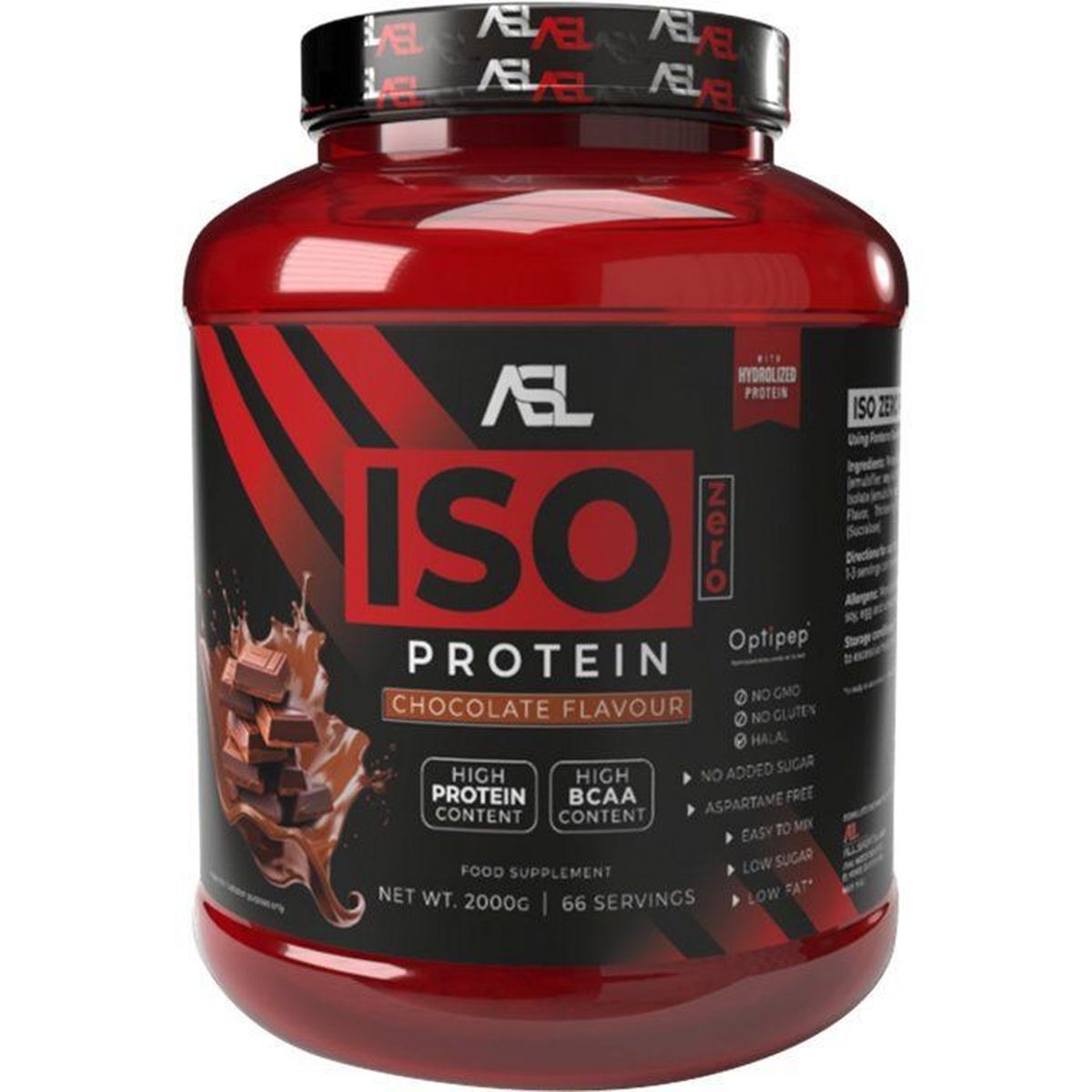 Iso Zero Proteine 2000g CHOCOLAT ASL | All Sports Labs | Sans Lactose ...