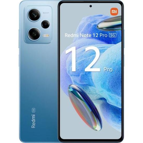 Xiaomi REDMI NOTE 12 PRO 5G 12Go+256Go Bleu - Cdiscount Téléphonie