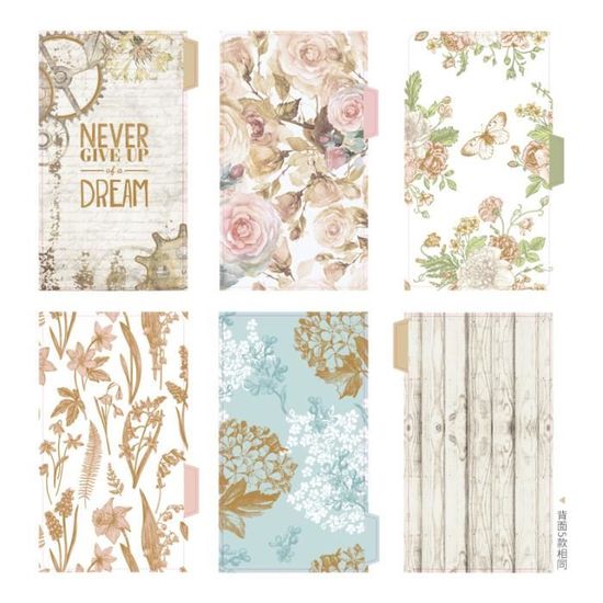 Feuillet mobile,Carnet Little Daisy Transparent,classeur à anneaux ...