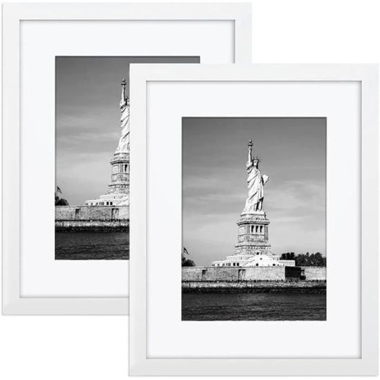 Cadres Photo 15 X 20 Avec Bordure En Bois De Couleur Blanche. Cadre ...