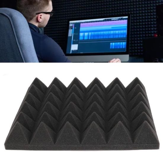 FHE-mousse insonorisante Mousse Acoustique Pyramidale, Panneau ...