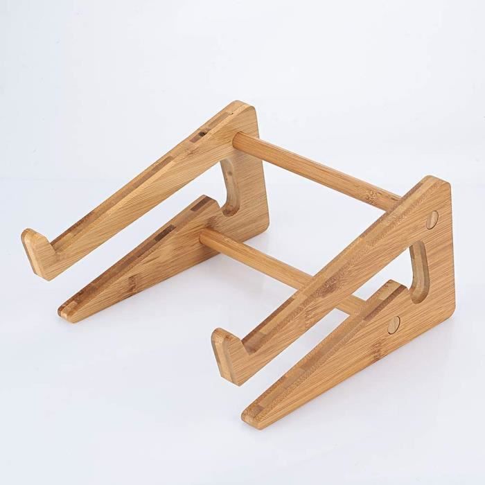 En bois support pour ordinateur portable support de tablette stockage ...