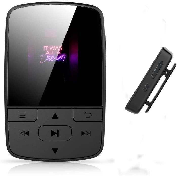 Lecteur mp3 bluetooth clip lecteur audio portable hifi avec radio fm ...