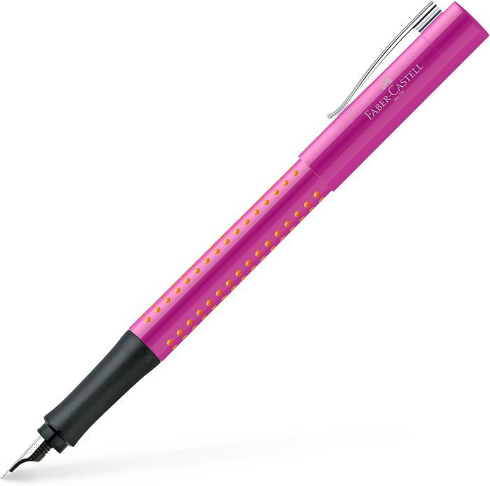 Stylo plume - Faber-Castell - GRIP 2010 - Rose/orange - Rechargeable ...