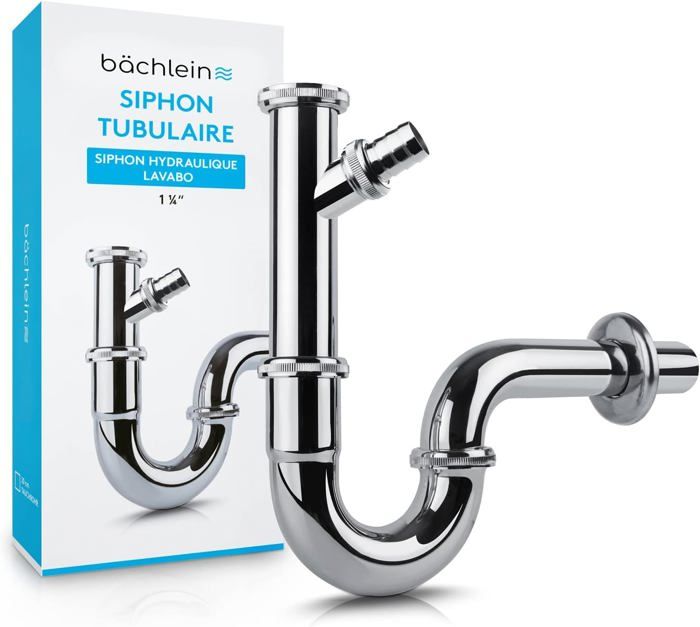 Bächlein Siphon Universel pour Lavabo et Évier (Extra Long) avec ...