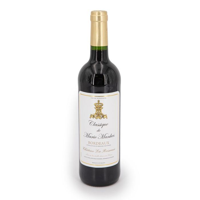 Vin rouge de Bordeaux AOC Classique de Marie Manhes 2021 75cl CHATEAU ...