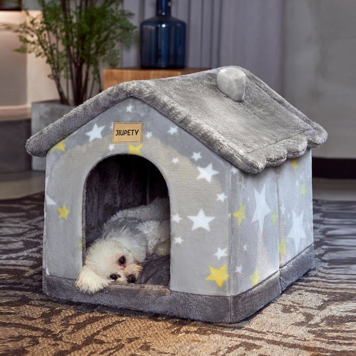 Jiupety Niche pour Chien Interieur avec Motif Etoilé, Niches à Chien ...