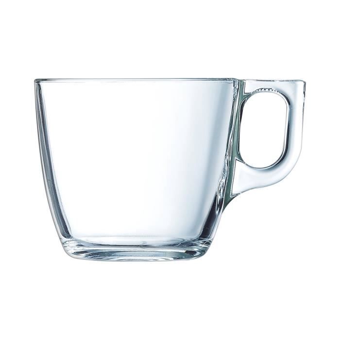 Tasse en verre trempé - ARCOROC - Voluto - 22cl - Empilable ...