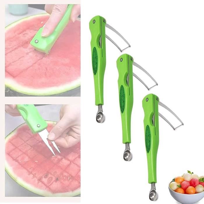 3 in 1 Watermelon Splitter, Fruit Ball Digger, Stainless Steel ...