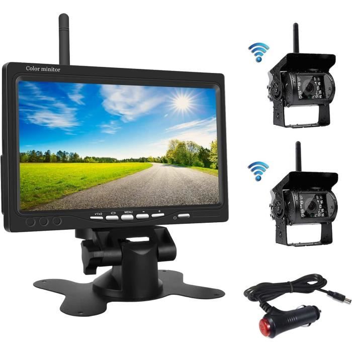 OiLiehu Kit CameRa de recul sans Fil SysteMe, eCran LCD HD 7 Pouces ...