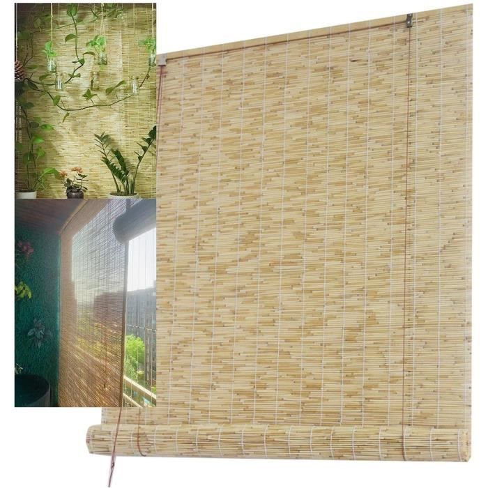 Store Enrouleur Bambou,Store en Bambou Exterieur Rideaux Roseau ...