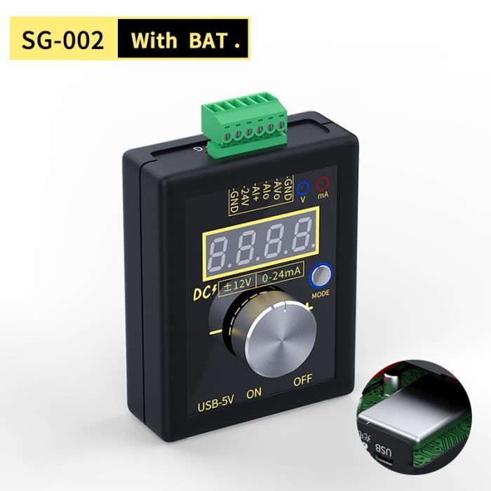 SG002 avec chauve-souris. - SG 002 Numérique 0 10V Tension Signal ...