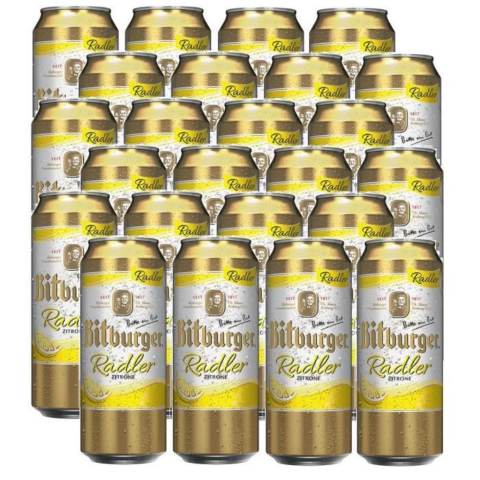 Bitburger Radler Citron Beer Biere 24 x 0,5l - La cave Cdiscount