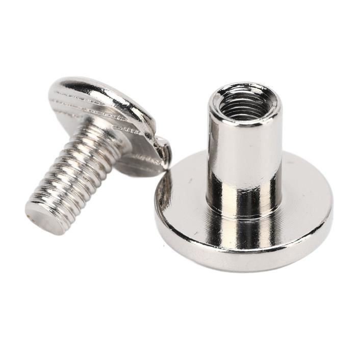 Dilwe Vis de reliure de livre 200 ensembles vis Chicago 9.5x8mm ...