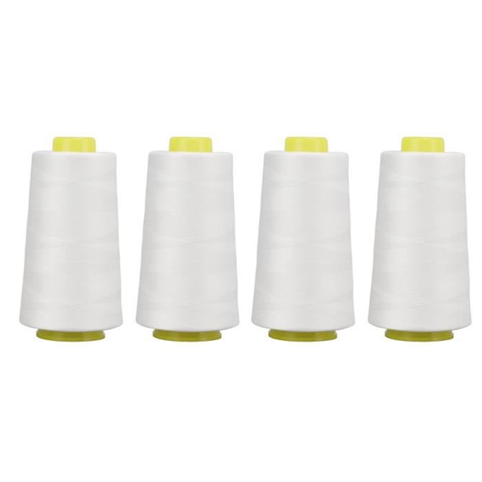 Duokon Fil de surjeteuse Machine à Coudre à Surjeter Fil de Polyester 4 ...