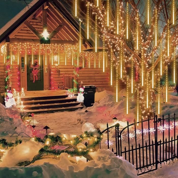 Meteor Shower Falling Rain Lights 30Cm 10 Tubes 240 Leds Cascadable ...