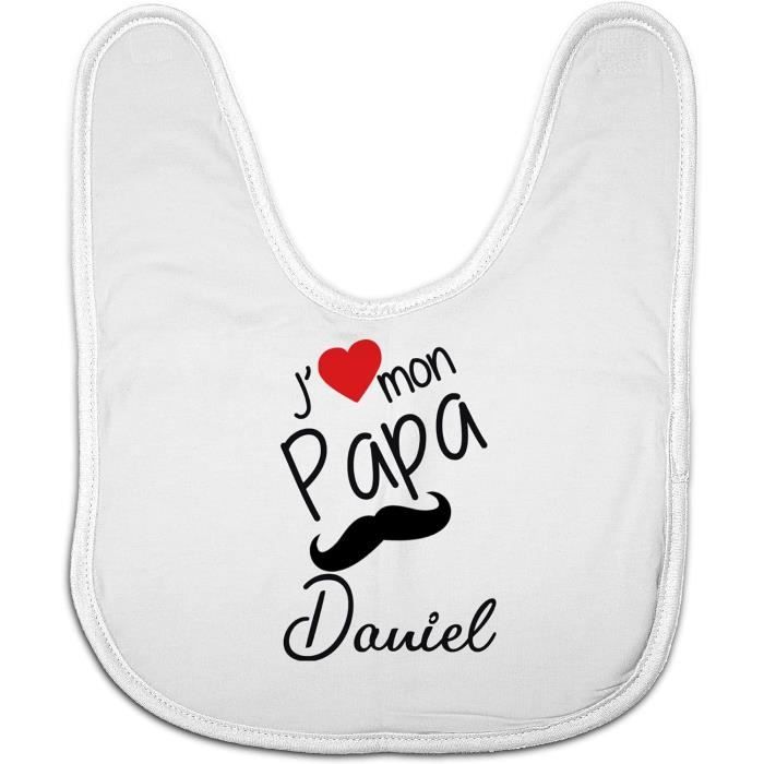 Bavoir Personnalisé Au Prénom. Papi, Papa. Bébé, Garçon, Fille. Bavoir ...