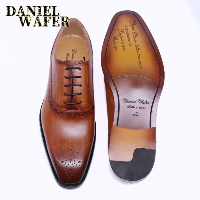 Daniel Wafer – Chaussures De Luxe Pour Homme, Style Oxfords Brogue ...