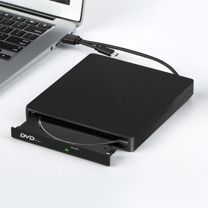 SUPER Lecteur DVD RW Externe Graveur USB 3.0 Type-C Ultra Mince ...