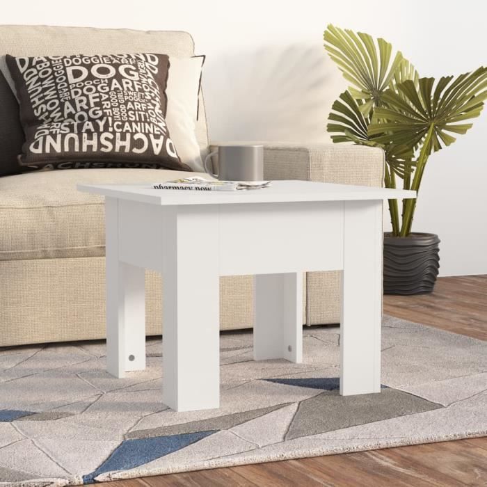 7114|BEL-ACHAT* Table basse - SIMPLE - Table d'appoint de Salon Blanc ...