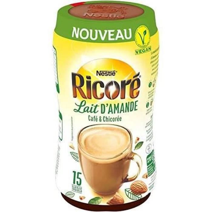 LOT DE 6 - RICORE - Lait d'amande Café et chicorée - Boîte de 190 g ...