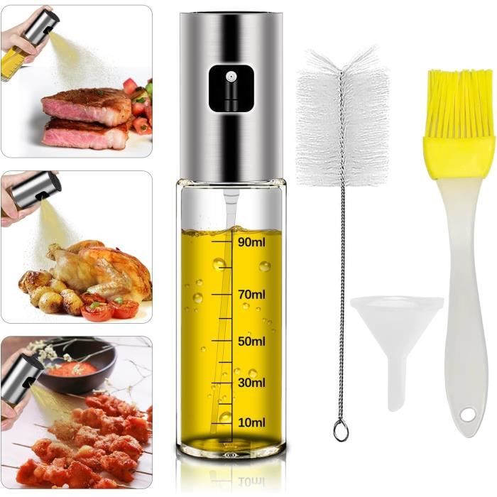 KONEE Pluvérisateur d'Huile d'olive, Vaporisateur Huile avec Échelle ...