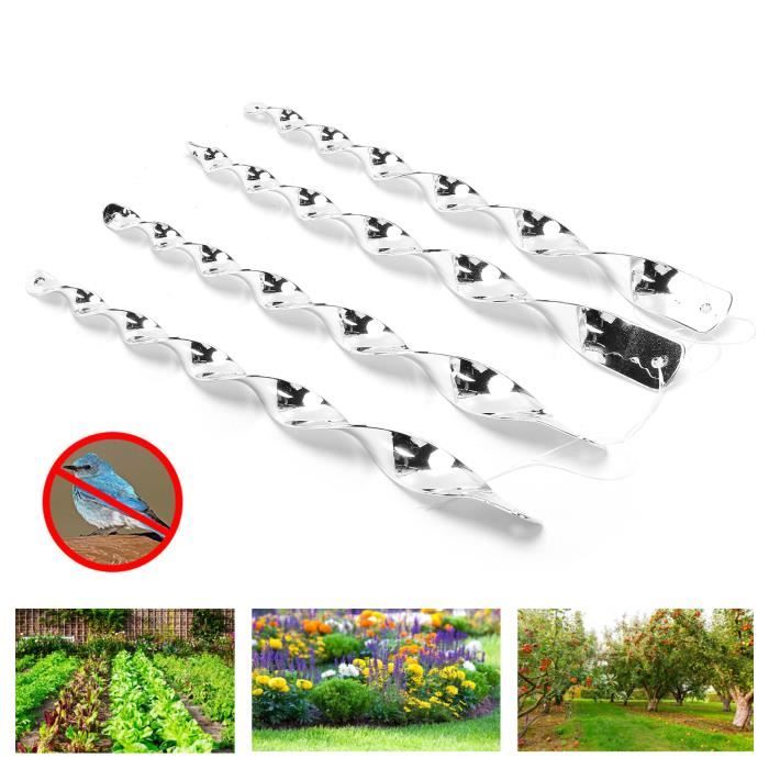 Tige répulsive pour oiseaux - SURENHAP - Réfléchissante - Argent - 1 ...