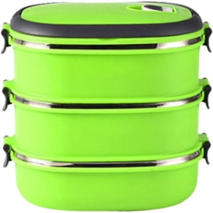 Boîtes Bento 1-2-3 Couches Rectangle En Acier Inoxydable Boîte À Lunch ...