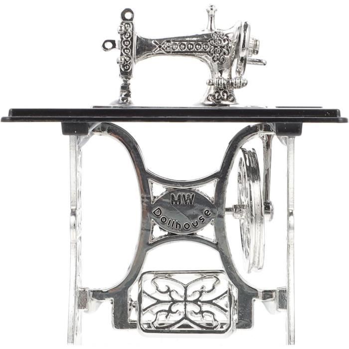 Meubles Miniatures 2 Poupées Maison Miniature Rétro À Coudre Des ...