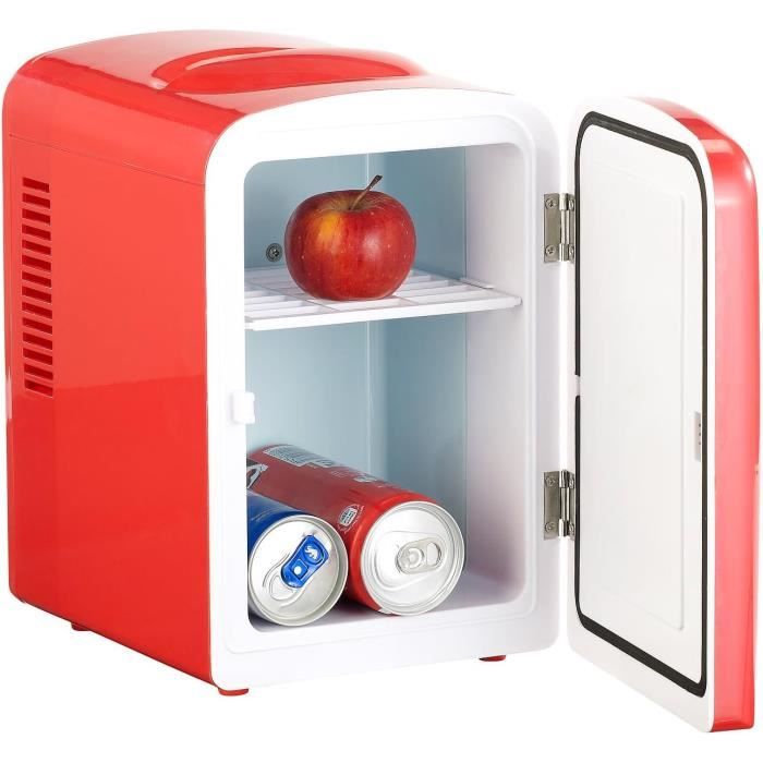 Mini Réfrigérateur 2 En 1 Avec Prise 12-230 V - Rouge [][Y45] - Achat ...