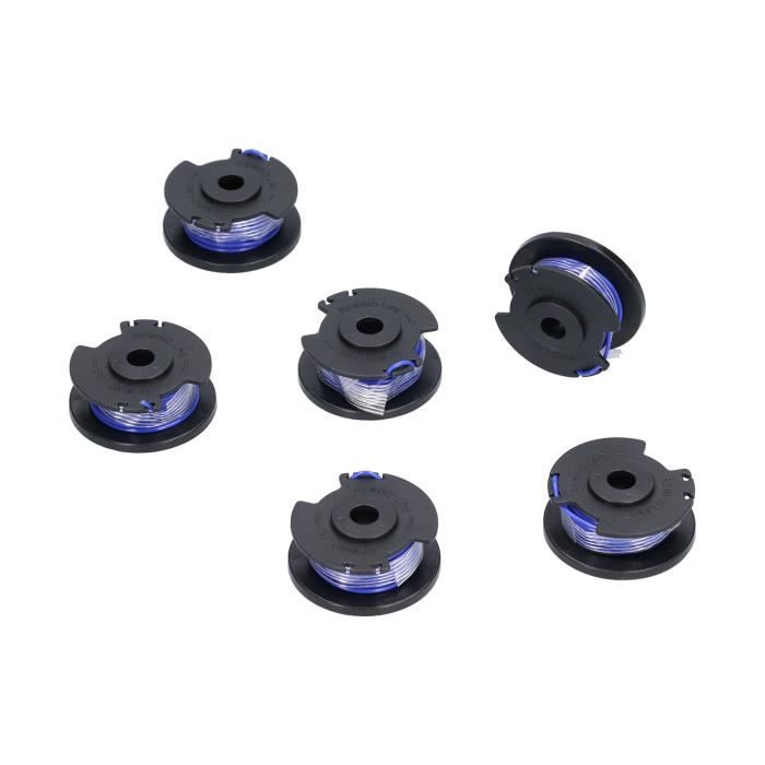 Bobine de coupe pour tondeuse à gazon VGEBY - Lot de 6 bobines flexibles pour une coupe rapide ...
