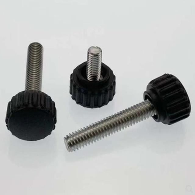 VIS,M4 5PCS-16mm--Vis à tête ronde en Nylon moleté m3 m4 m5 m6 m8, 5 ...