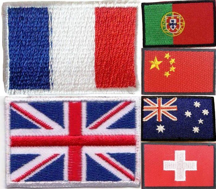 Ecussons Patches Badges Blasons Drapeau Banniere Drapeaux Du Monde Thermocollantsb1870 europe ...