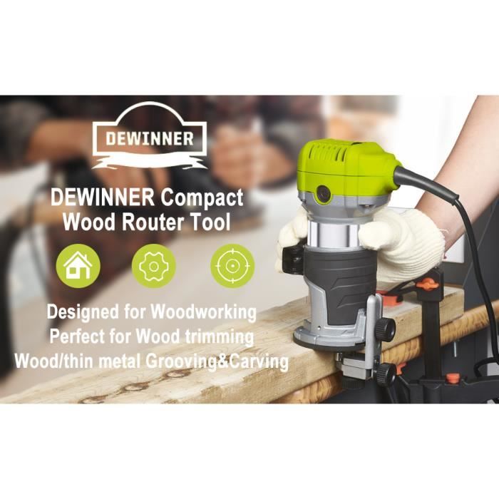 Défonceuse - DEWINNER - 710W - Affleureuse électrique - 13000-33000RPM ...