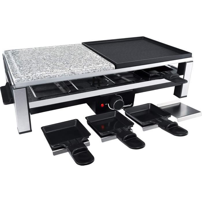 Raclette/Grill - STEBA - RC 108 BKSR - Plaque en pierre naturelle ...