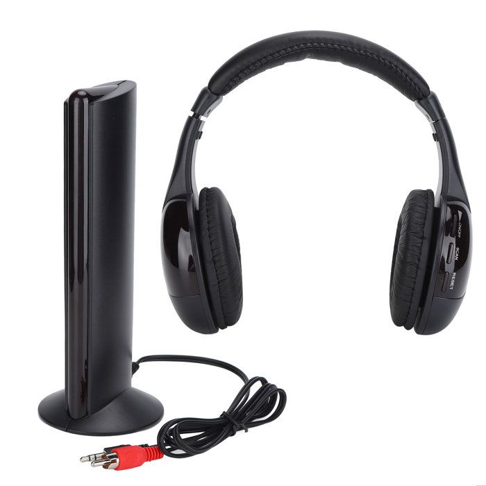 Casque Sans Fil 5 en 1 Casque Supra-auriculaire Radio FM HiFi Basses ...