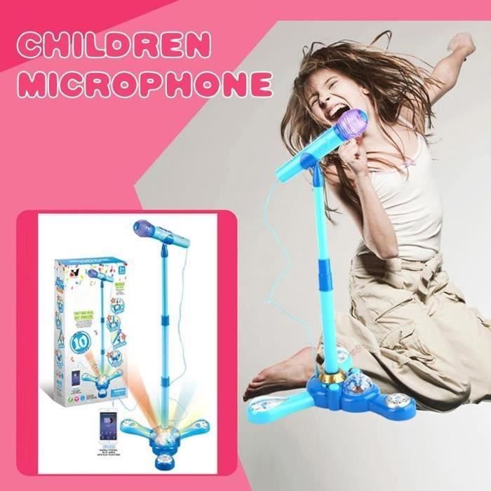 Micro Enfant - Karaoké - Réglable en Hauteur - Compatible MP3 - Pour ...