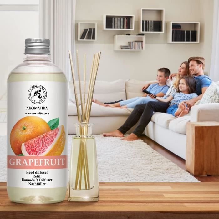 Recharge Diffuseur de Pamplemousse 500ml - Fragrance Fraîche et Durable ...